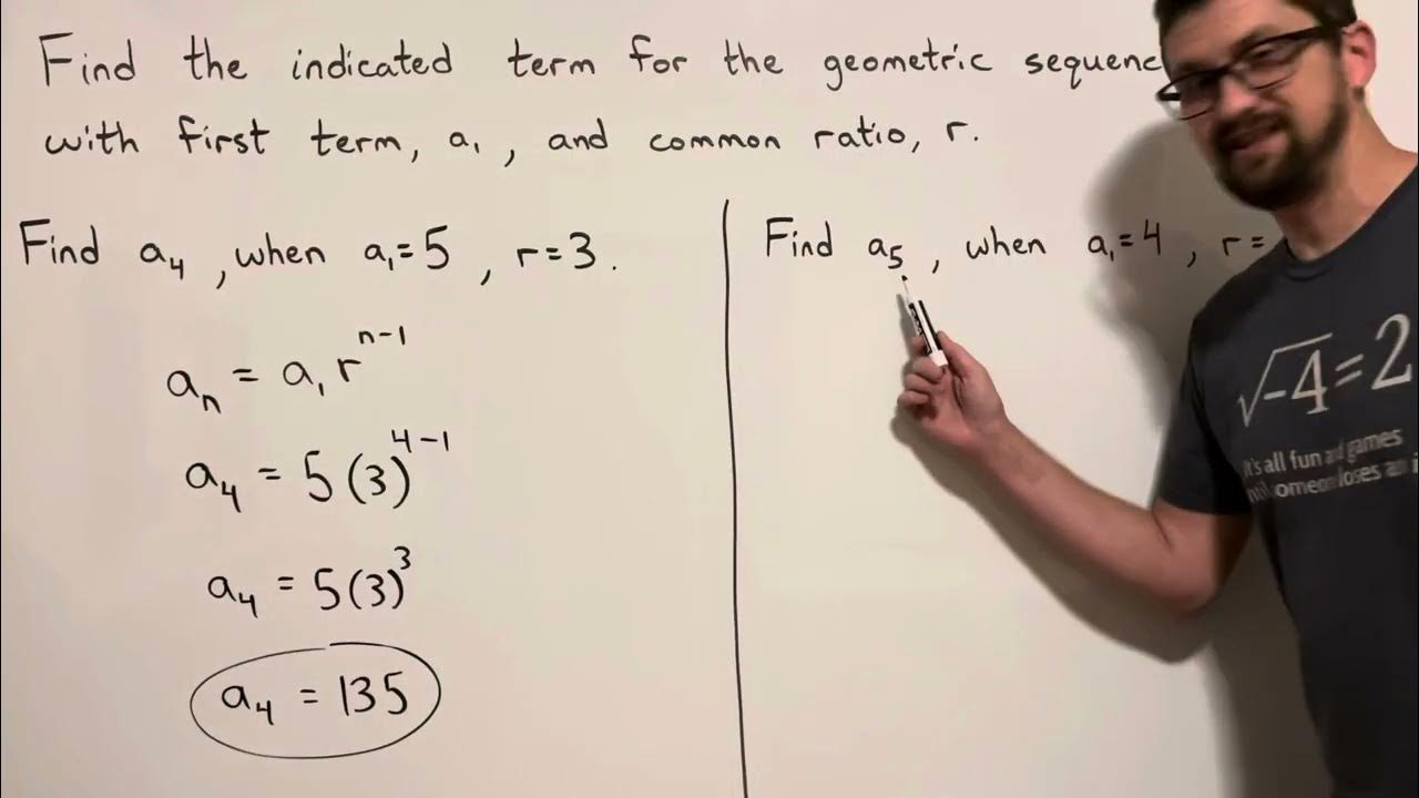 Geometric Sequence: Find the nth term. - YouTube