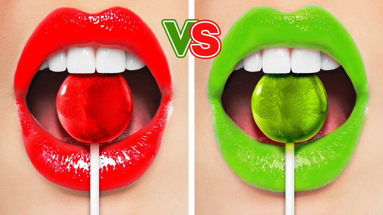 BUYING EVERYTHING IN ONE COLOR | Crazy Color Food Challenges by 123 GO ...