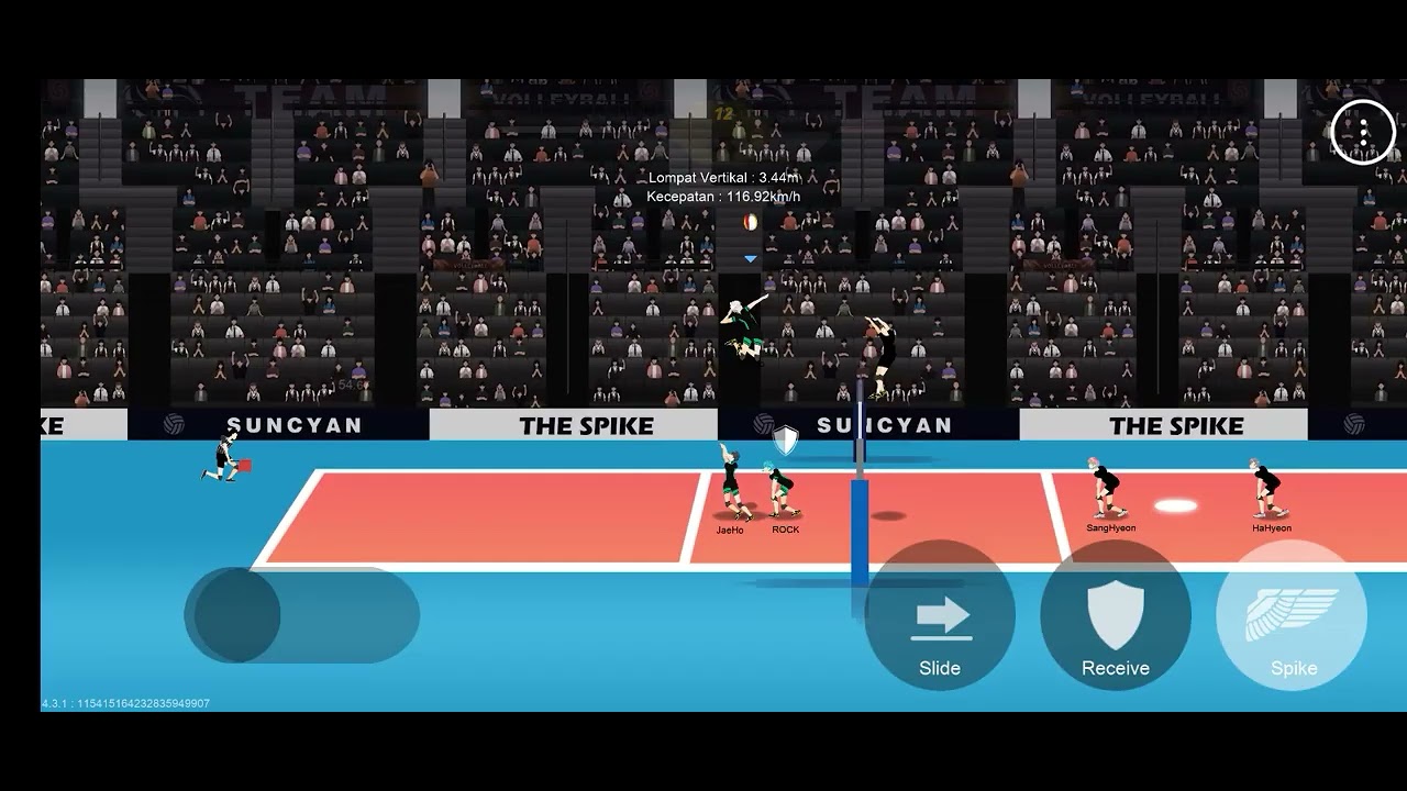 The spike volley ball game play - YouTube