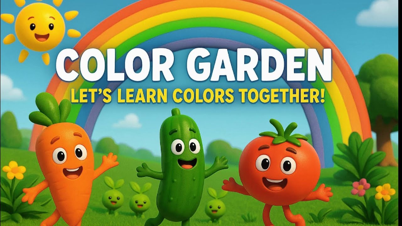 Color Garden Adventure 🌈 | Learn Colors with Veggie Friends! - YouTube