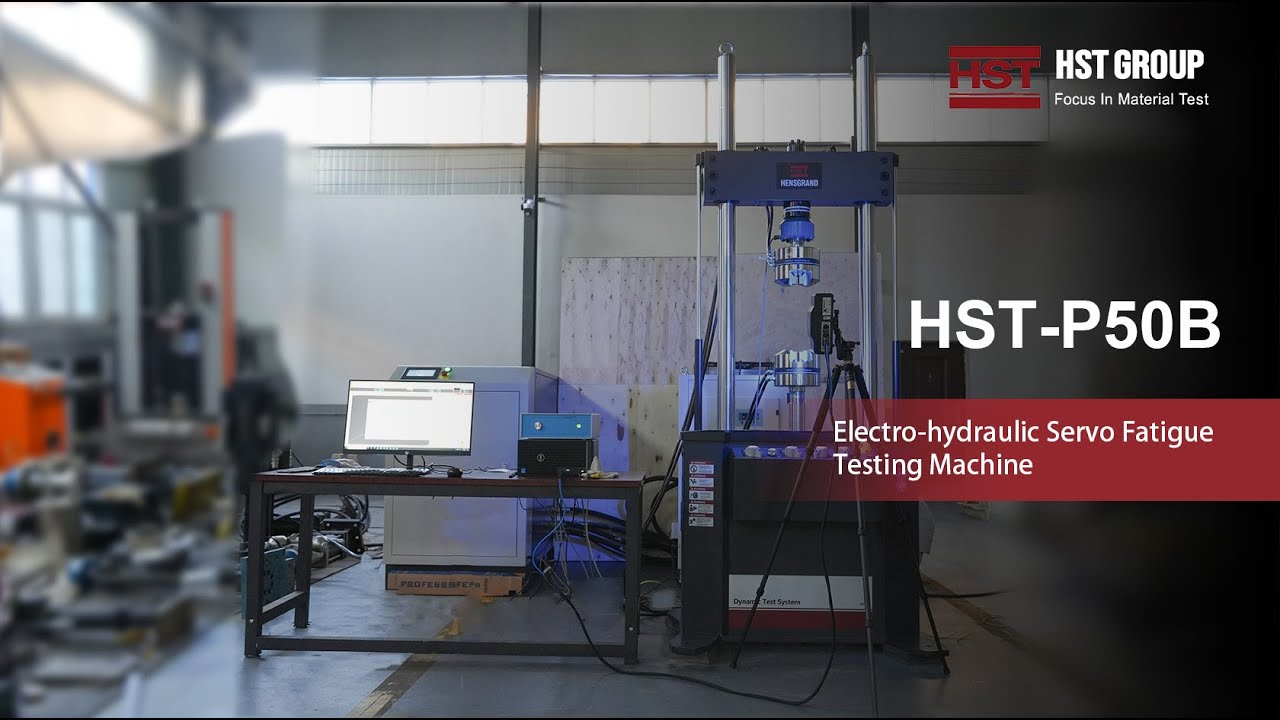HST-P50B 50kN Electro-hydraulic servo dynamic static fatigue testing ...