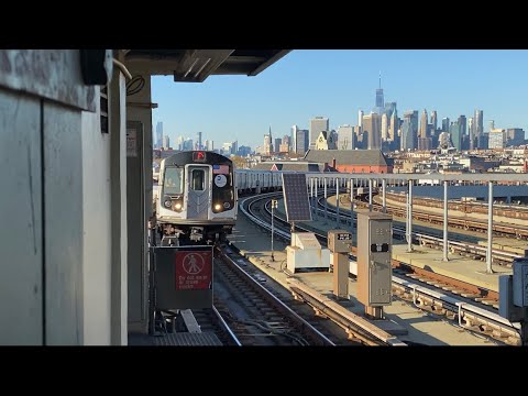 IND Culver Subway: R160 (F) & (G) trains @ Smith-9th Street - YouTube