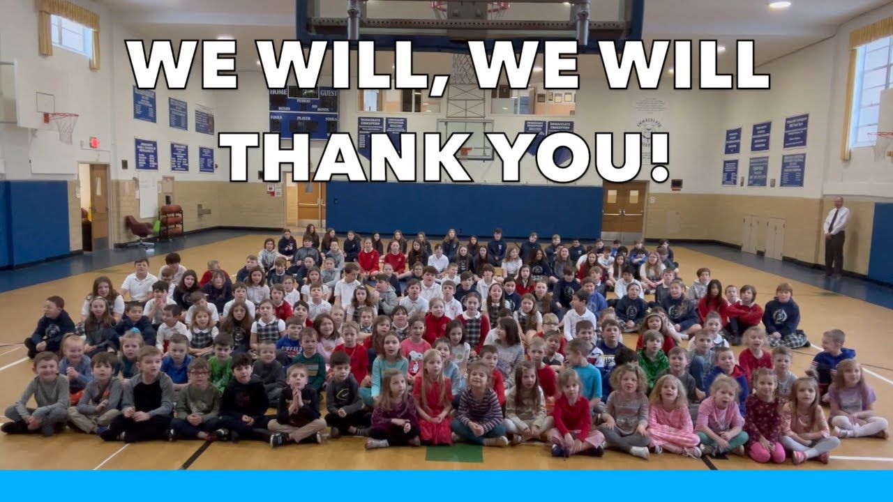 4th Grade - WE WILL WE WILL THANK YOU! Immaculate Conception School ...