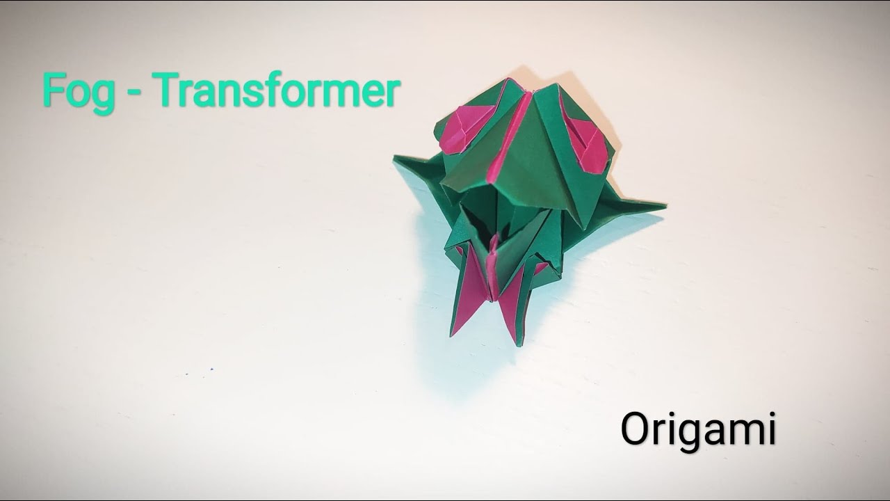 Frog TRANSFORMER ORIGAMI - YouTube