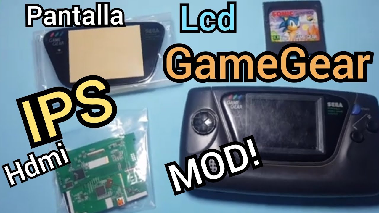 GameGear LCD + Hdmi Mod! IPS screen! - YouTube