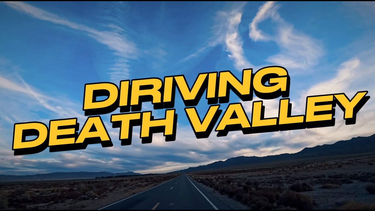 Pt.4 Drive crossing Death Valley / No Man's Land / Driving Views ...