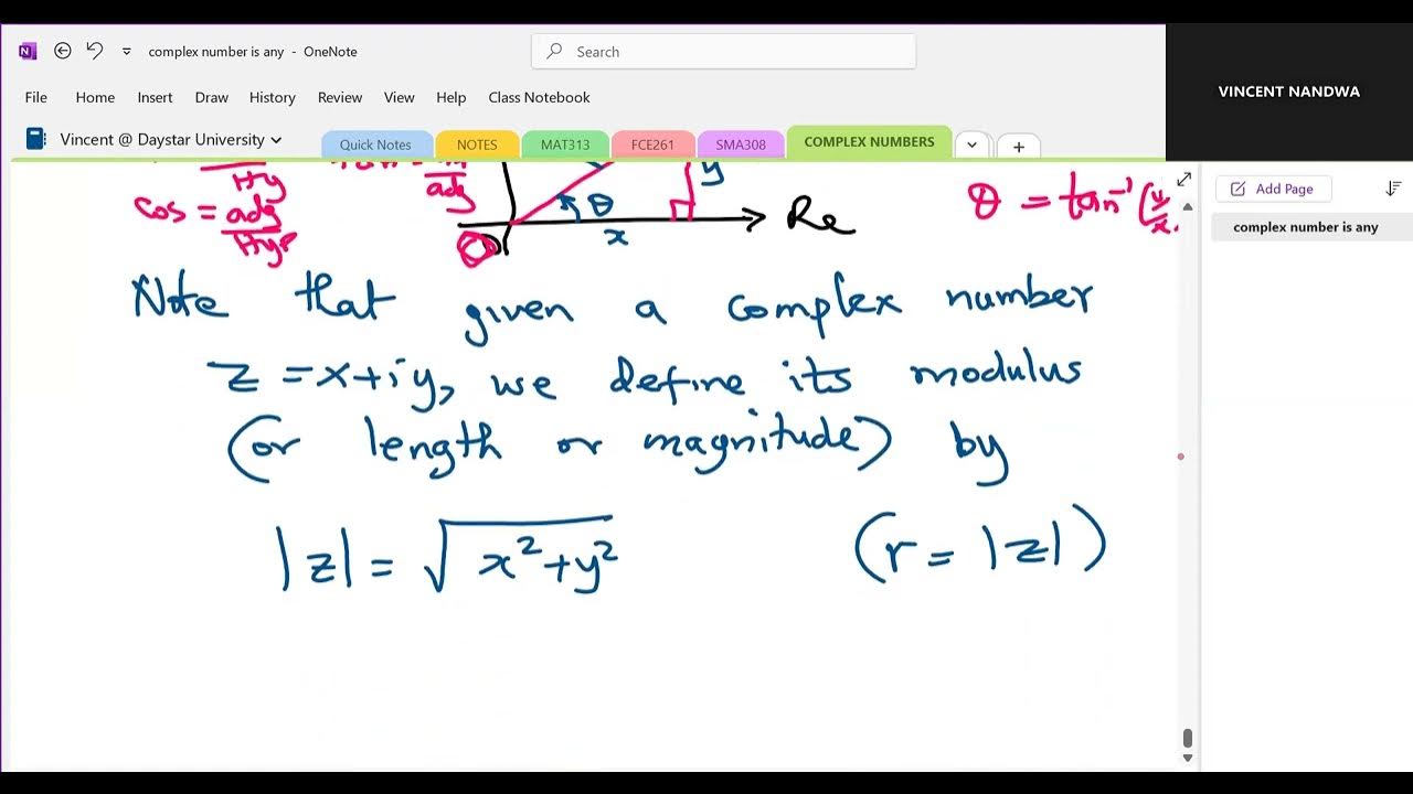 Lecture 4 :modulus And Argument Of A Complex Number - Youtube