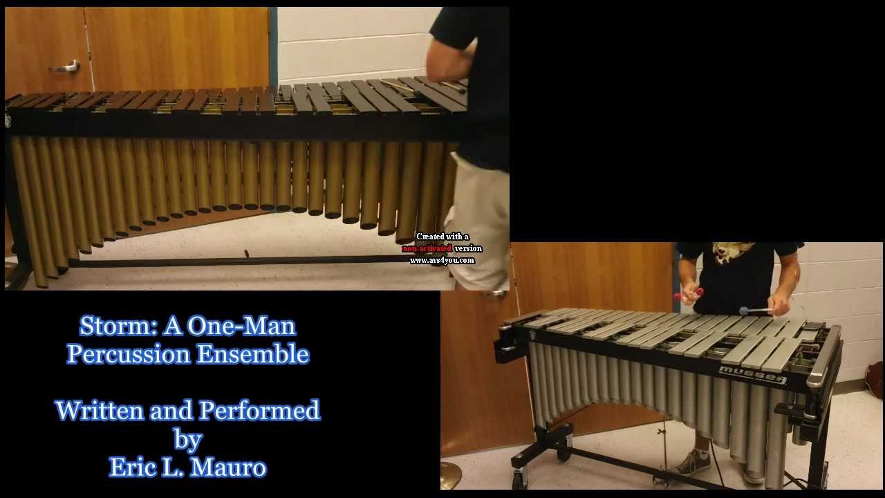 Storm: A One-Man Percussion Ensemble - YouTube