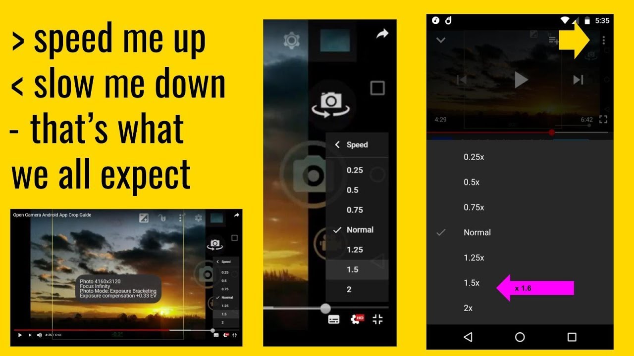 YouTube Video Speed - try x1.5 to save time without loss of meaning ...