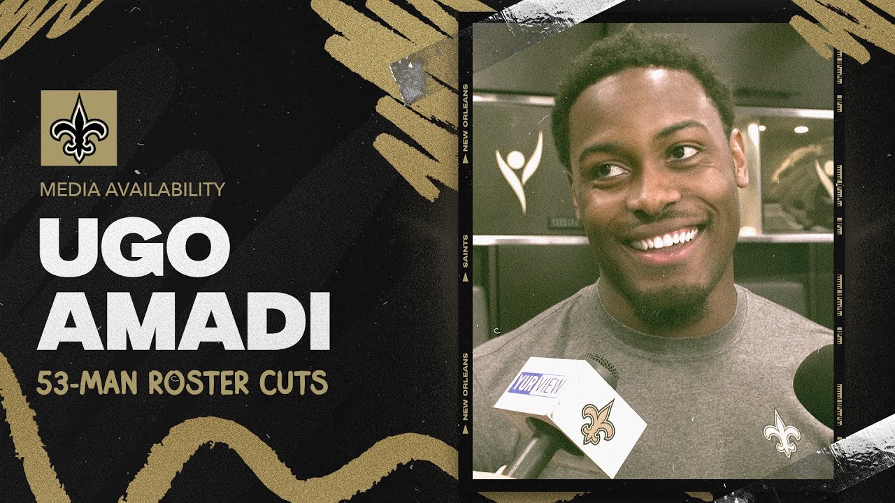 Ugo Amadi on Making the Saints 53-man Roster | New Orleans Saints - YouTube