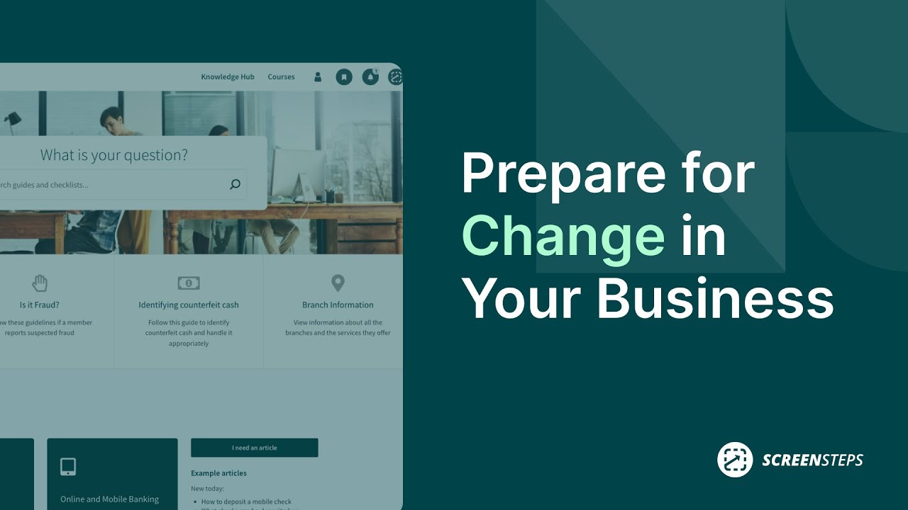How ScreenSteps Helps With Change Management - YouTube