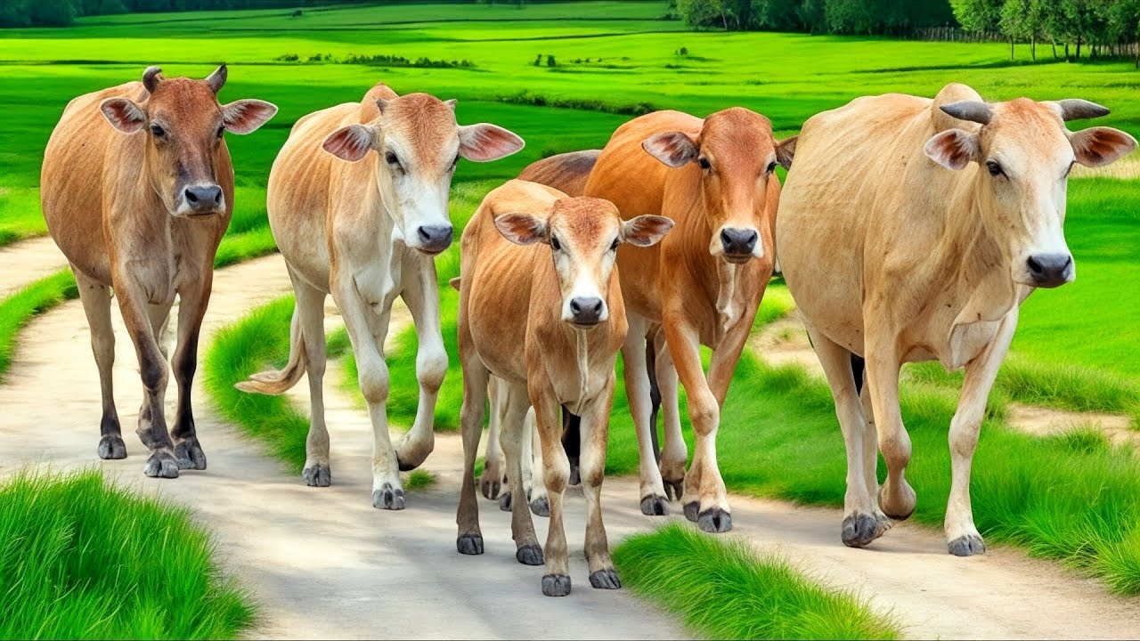 Video Gembala Sapi lembu jinak pulang bergerombolan memanggil kawanan ...