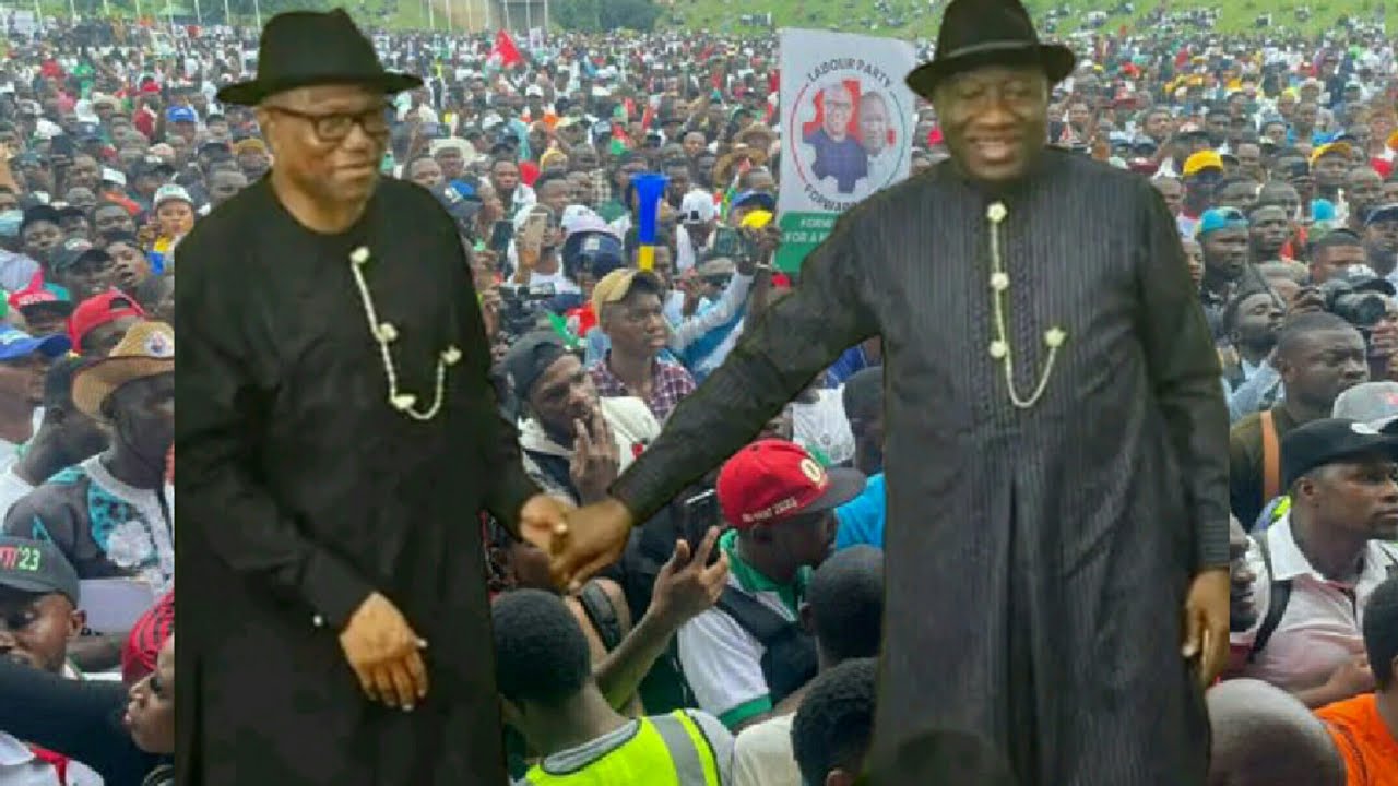 Goodluck Jonathan, Peter Obi,Walk The Street Of Bayelsa As Massive ...