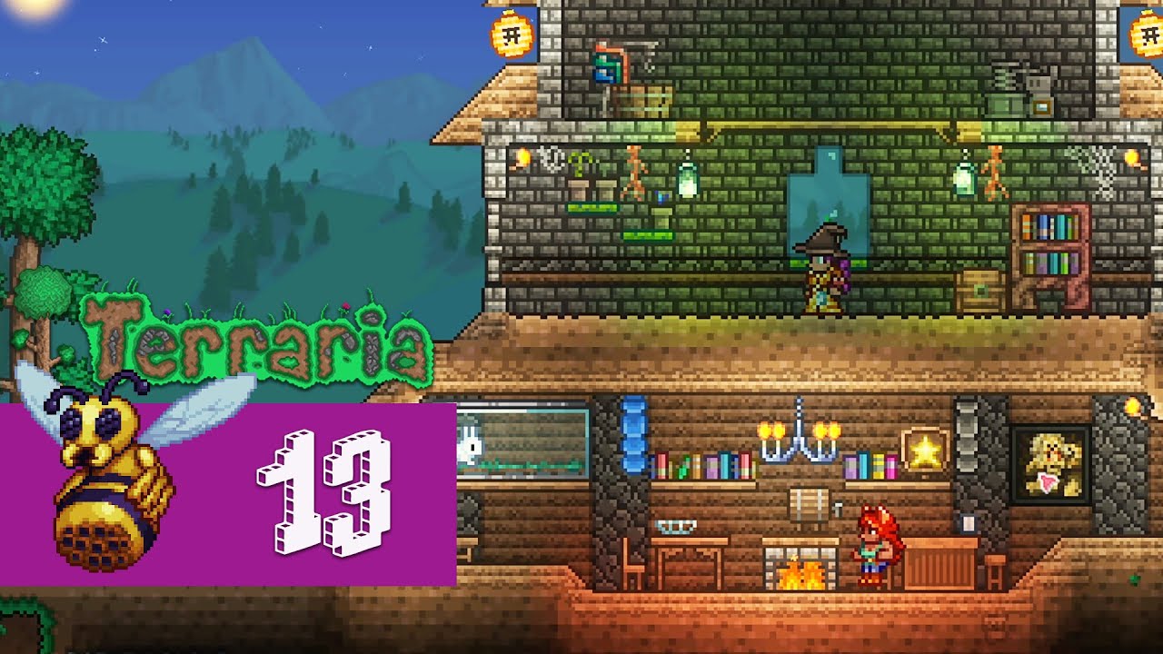 Mage Tower Defenses || Terraria 1.4 Let's Play - Part 13 - YouTube