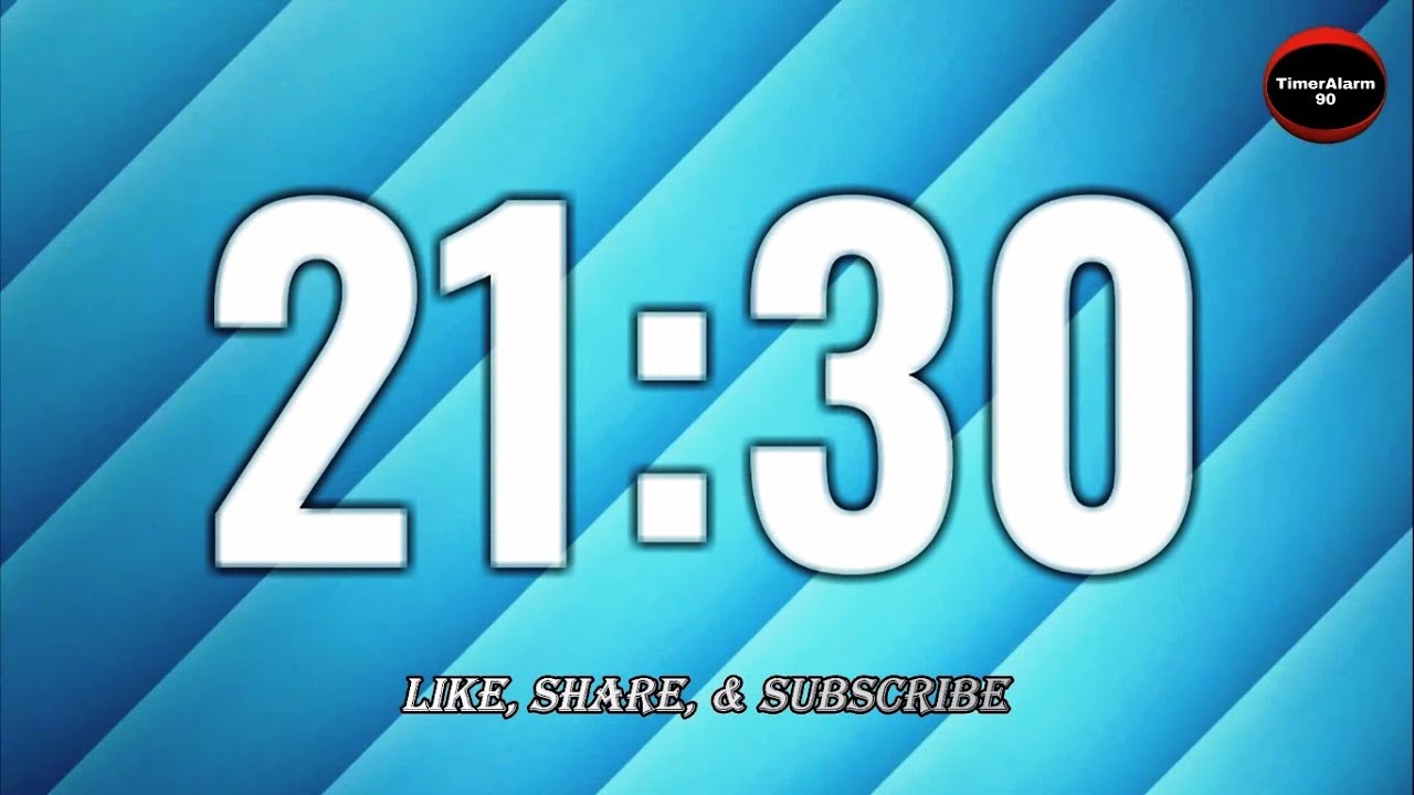 21 Minutes 30 Seconds Countdown Timer | Twenty One and Half Minute ...