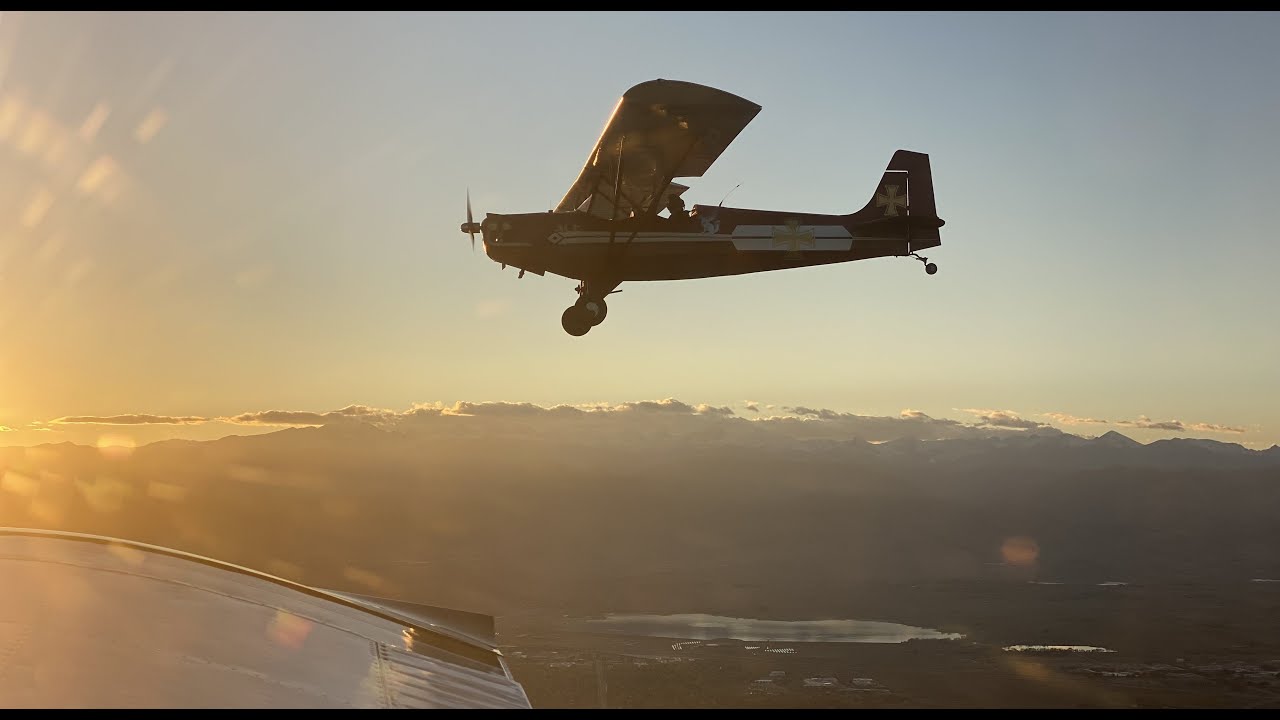 Sunset aerial photography and formation flying with Otto's Ace in our ...