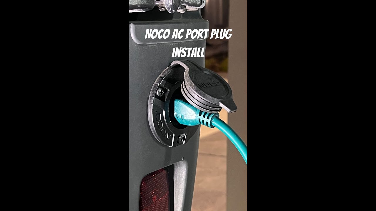 We installed a NOCO GPC1 AC Port Plug Power Inlet #van #vanbuild # ...