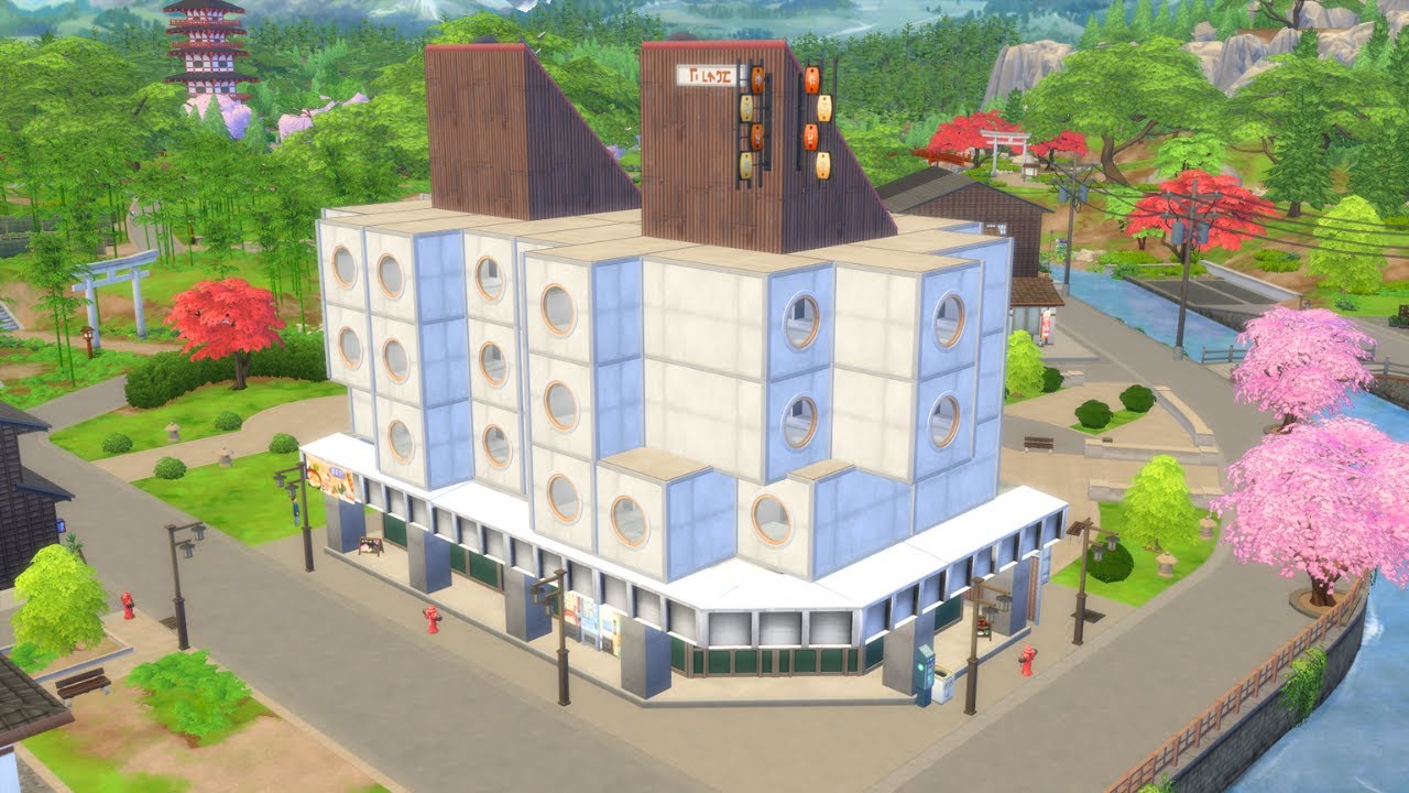 Capsule Tower Hotel (Nakagin) | The Sims 4 Speed Build - YouTube