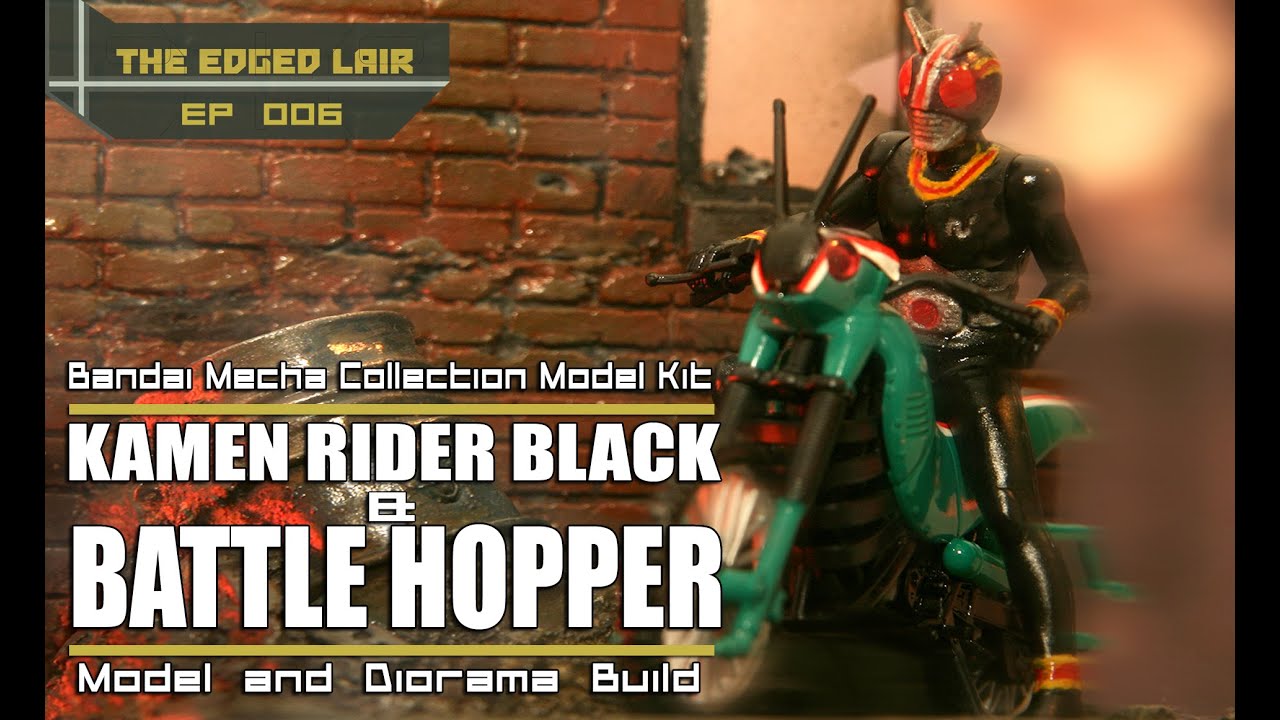 Mechacolle Kamen Rider Black & Battle Hopper Model and Diorama Build ...