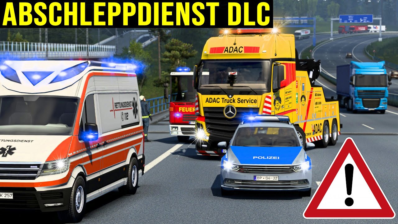 ETS2 Abschleppdienst ★ Der ADAC im EINSATZ auf der Autobahn [2478] EURO ...