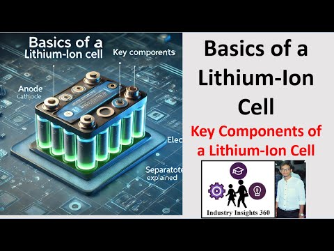 Lithium-Ion Cells🔋 || Key Components of a Cell || Lithium-ion Battery🔋# ...