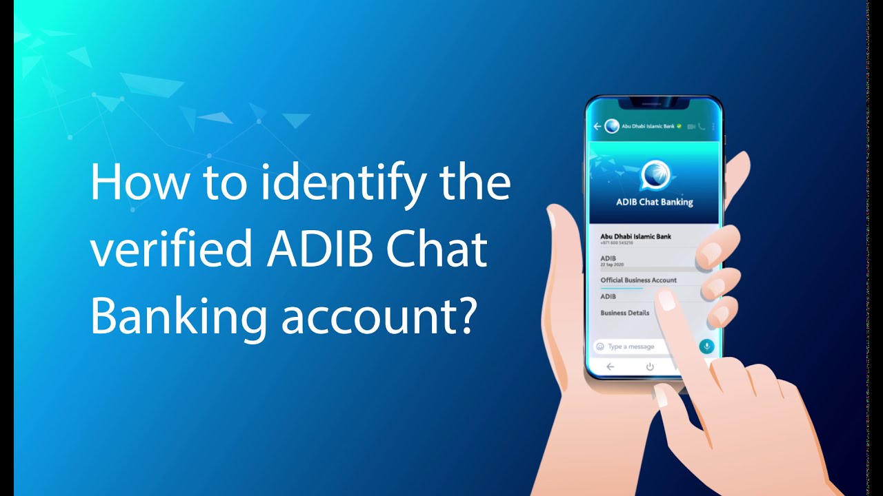 ADIB Chat Banking - How to Verify Account? - YouTube