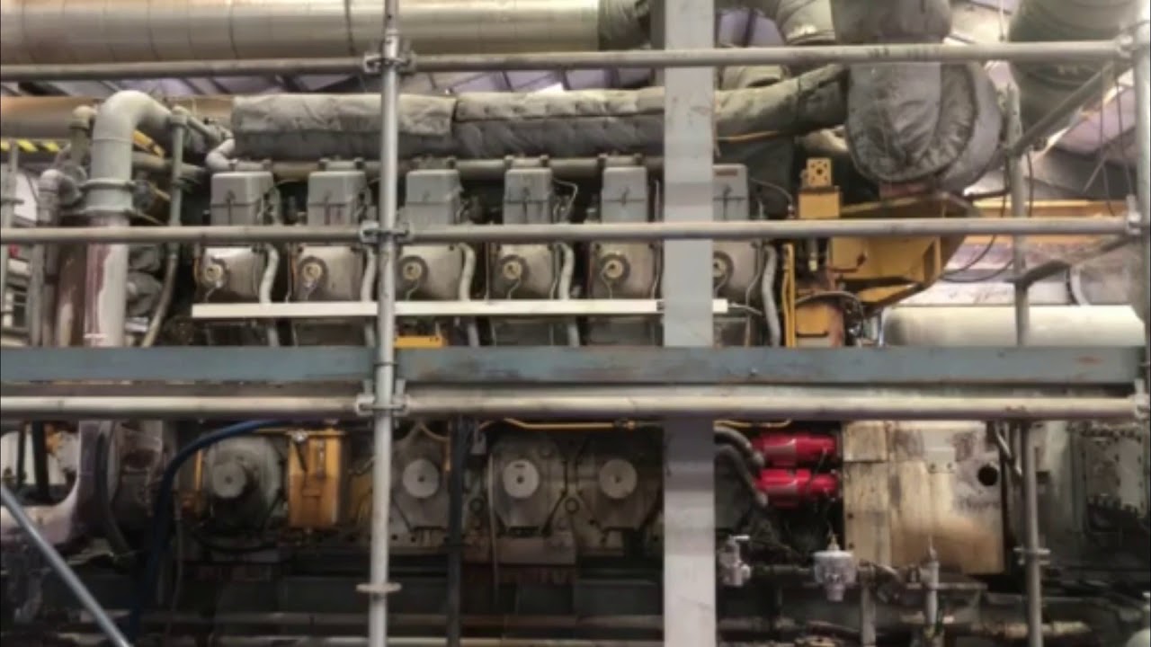 CAT C280-16 Started by Two TDI T6 TurboTwisters - YouTube