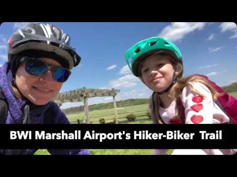 BWI bike trail riding - YouTube