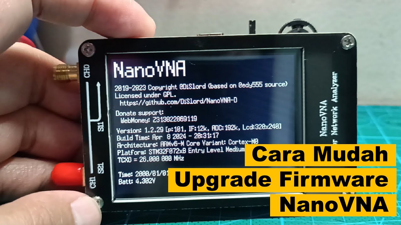 Cara Mudah Upgrade Firmware NanoVNA - YouTube