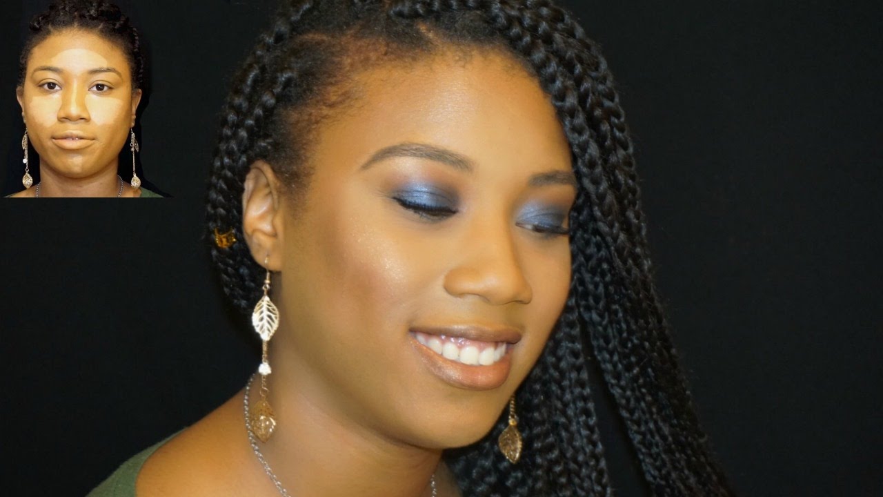 HOW TO: Foundation, Highlight & Contour| Brown Skin - YouTube