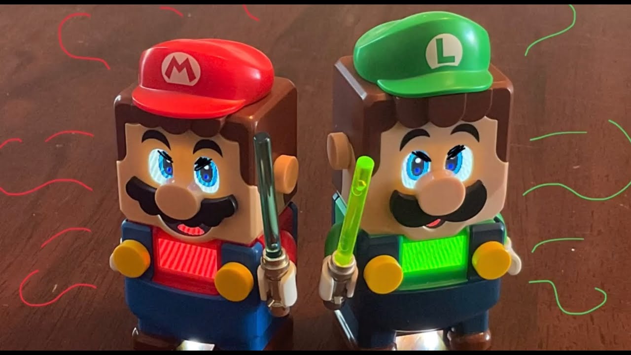 Lego Mario VS Luigi Lightsaber Duel: A Lego Mario and Star Wars Stop ...