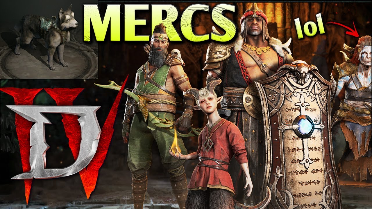 New MERCENARIES and PETS for Diablo 4 Expansion!! - YouTube