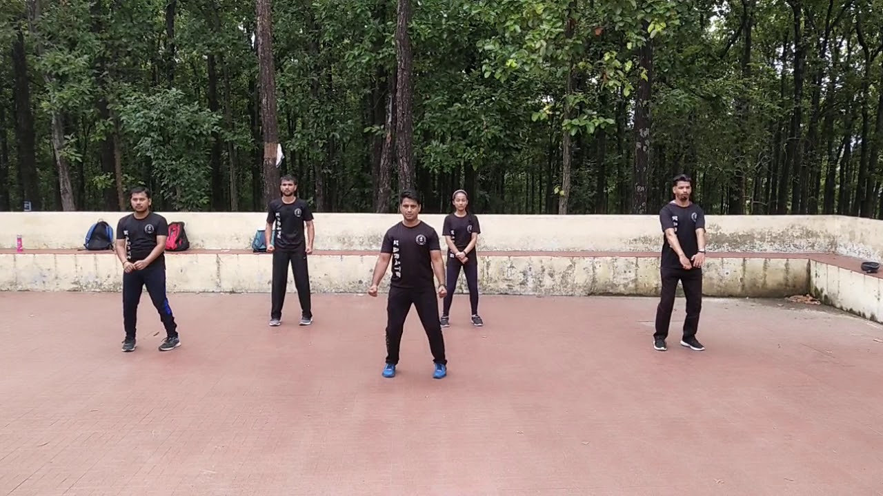 Karate【Goju Ryu】【kata Tensho】【outdoor training】【Dehradun】Khalanga ...