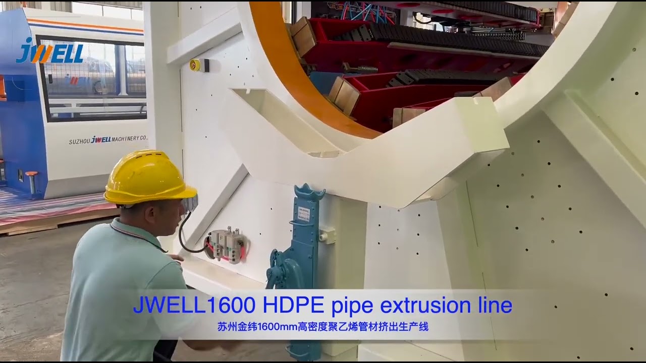 管道Pipe 1600mm HDPE pipe extrusion line - YouTube