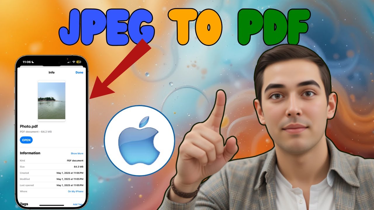 How To Turn A Jpeg Into A Pdf On iPhone - Full Guide - YouTube