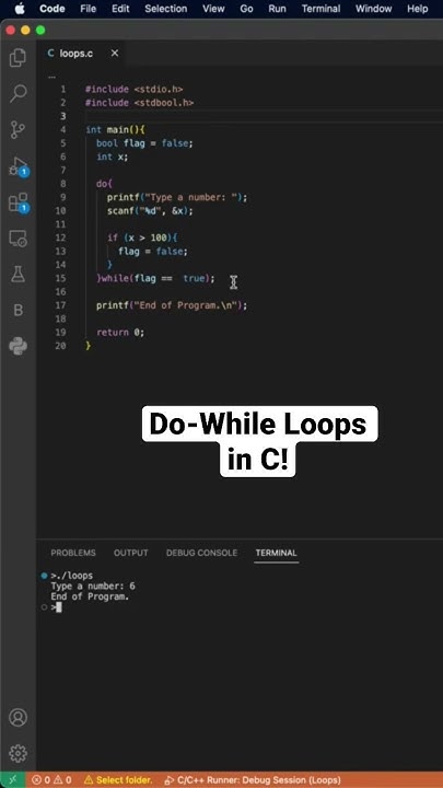 Do While Loops In The Language Of C Programming Coding Cprogramming Youtube