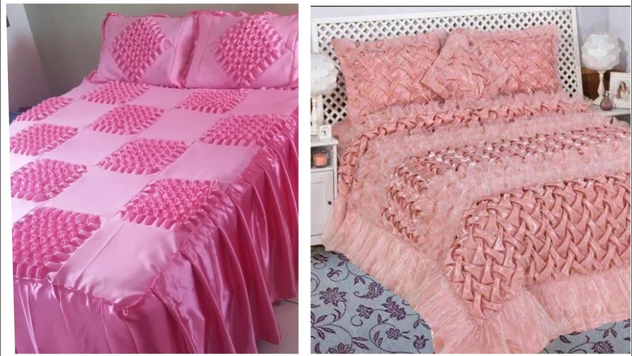Stylish designer smocking bed sheets designs - YouTube