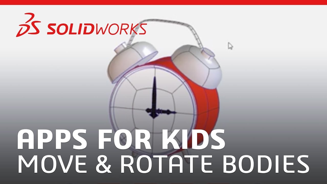 Apps for Kids - Move and Rotate Bodies - SOLIDWORKS - YouTube