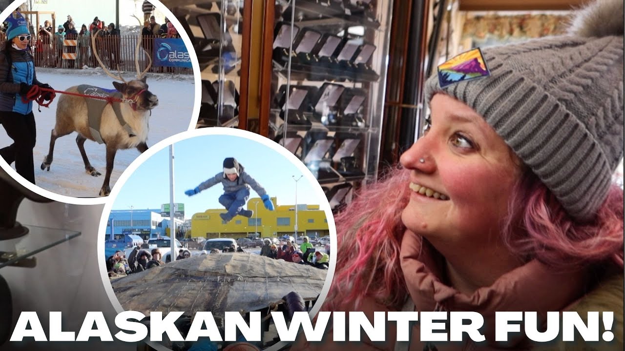 Winter Fun in ALASKA! Reindeer, Blanket Toss, Native Arts & MORE! - YouTube