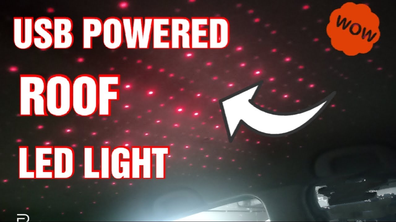 Interior Car Roof Full Projection Laser USB Atmosphere Ambient Star ...