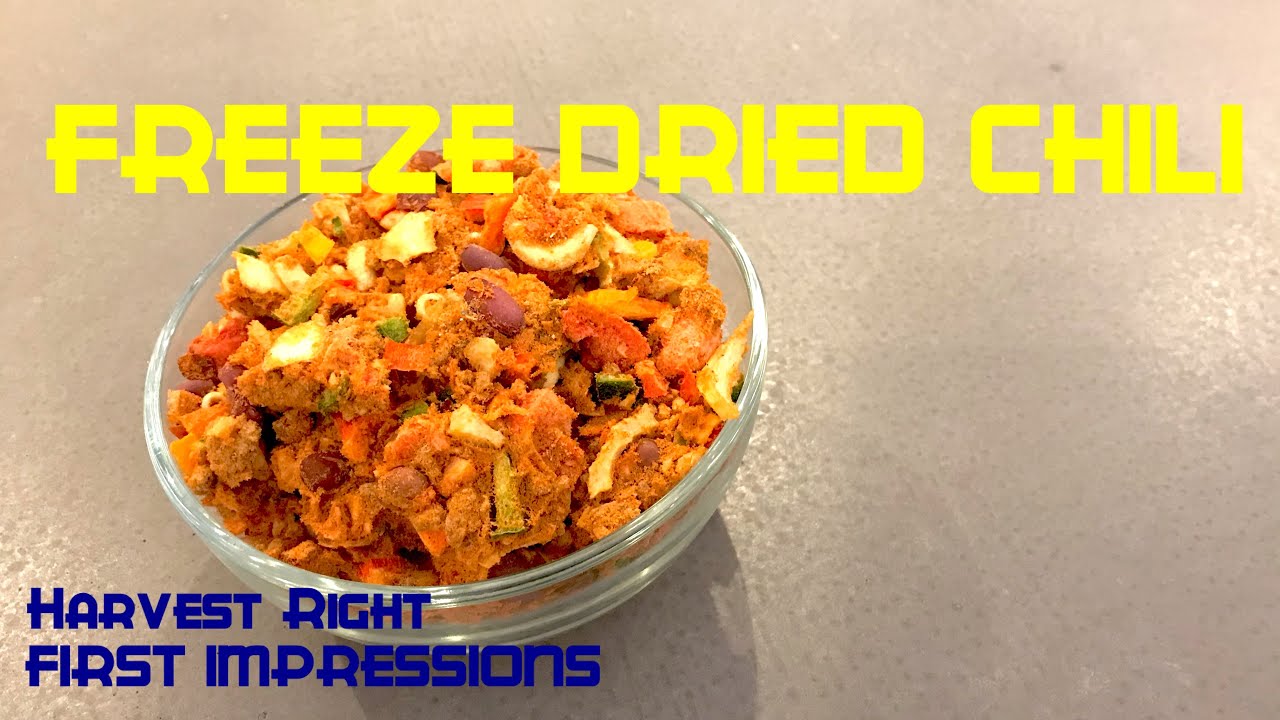 Chili Freeze Dried With Harvest Right!!! - YouTube