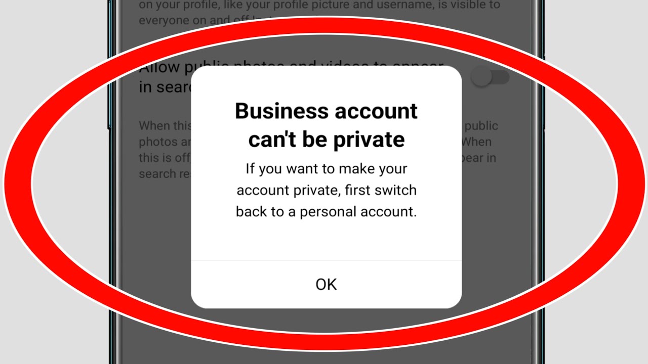 If You Want To Make Your Account Private First Switch Back To Personal Account 🔥🔥 - YouTube