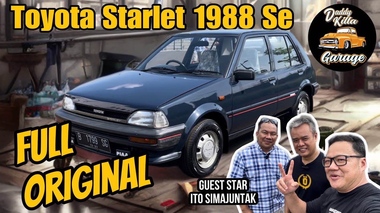 Toyota Starlet 1988 SE Full Ori besutan Ito Simajuntak. - YouTube