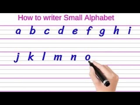 Alphabet abcd/ Write Alphabet letter/ How to write Alphabet letters ...