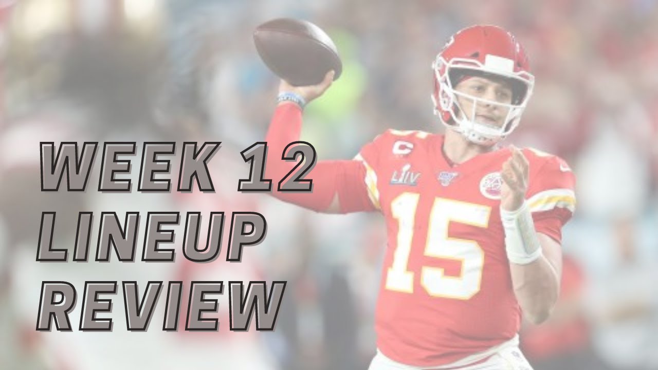 NFL DFS Week 12 Lineup Review for DraftKings - YouTube