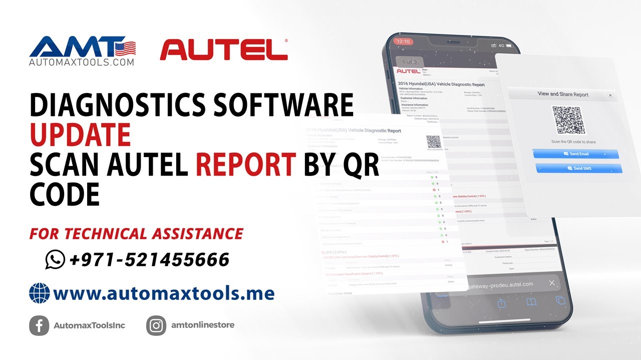Good News For Autel Customers | Report Scan And Share Via QR Code - YouTube