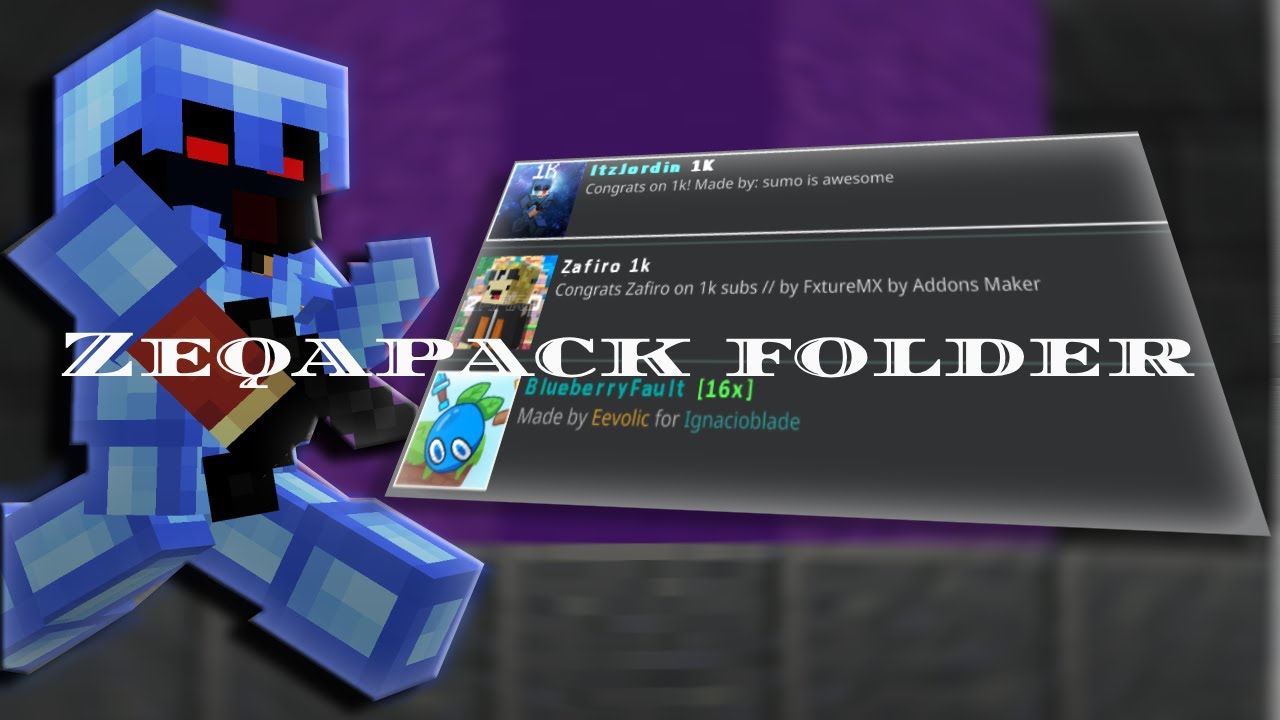 Zeqa pack folder - YouTube