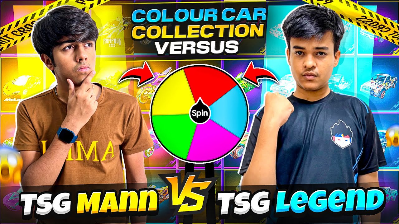 Colour🌈Car Collection Versus🏎️ | Tsg Legend Vs Tsg Mann | Richest Car ...