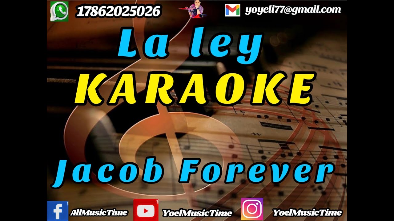 LA LEY Jacob Forever Karaoke (Tema Original + Coros) - YouTube