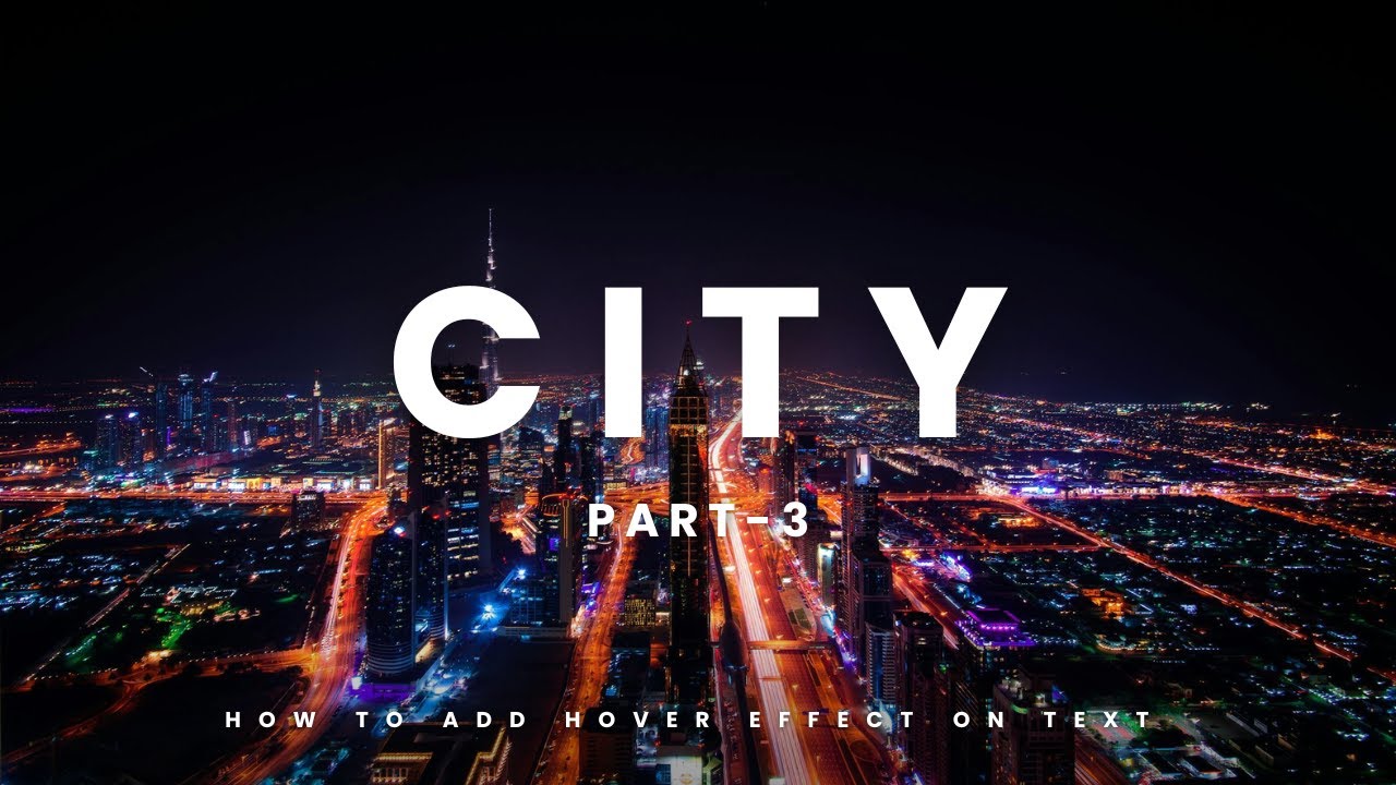 How To Add Hover Effect On Text Part 3 Using Html And Css Coding Youtube 6093